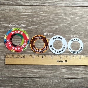 Disc Golf Labels - MICRO CLEAR SHARDS - Personalized - Etsy