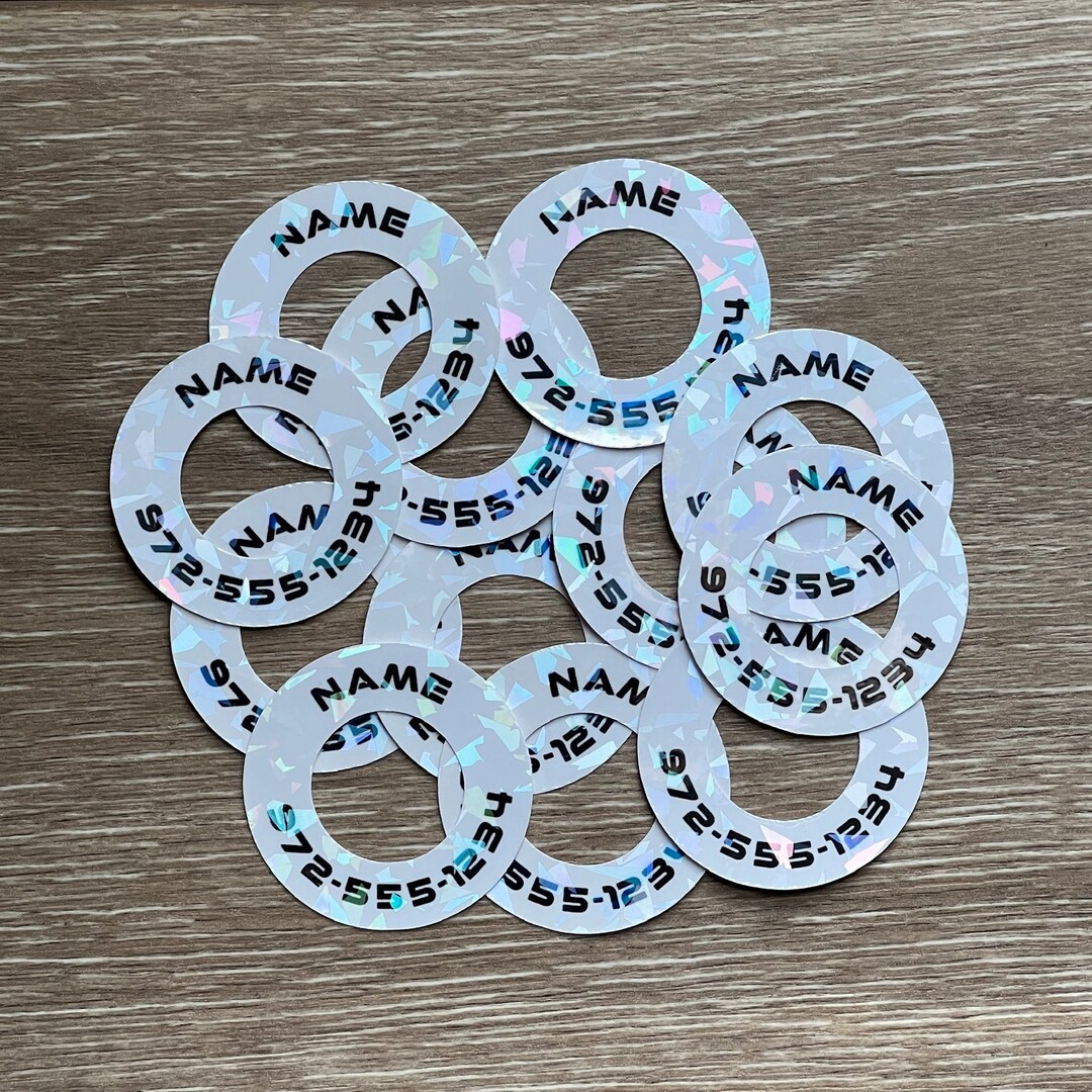 Disc Golf Labels - Holo-shards Minis - Personalized - Etsy