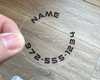 Disc Golf Labels GREEN GLOW Minis Personalized - Etsy