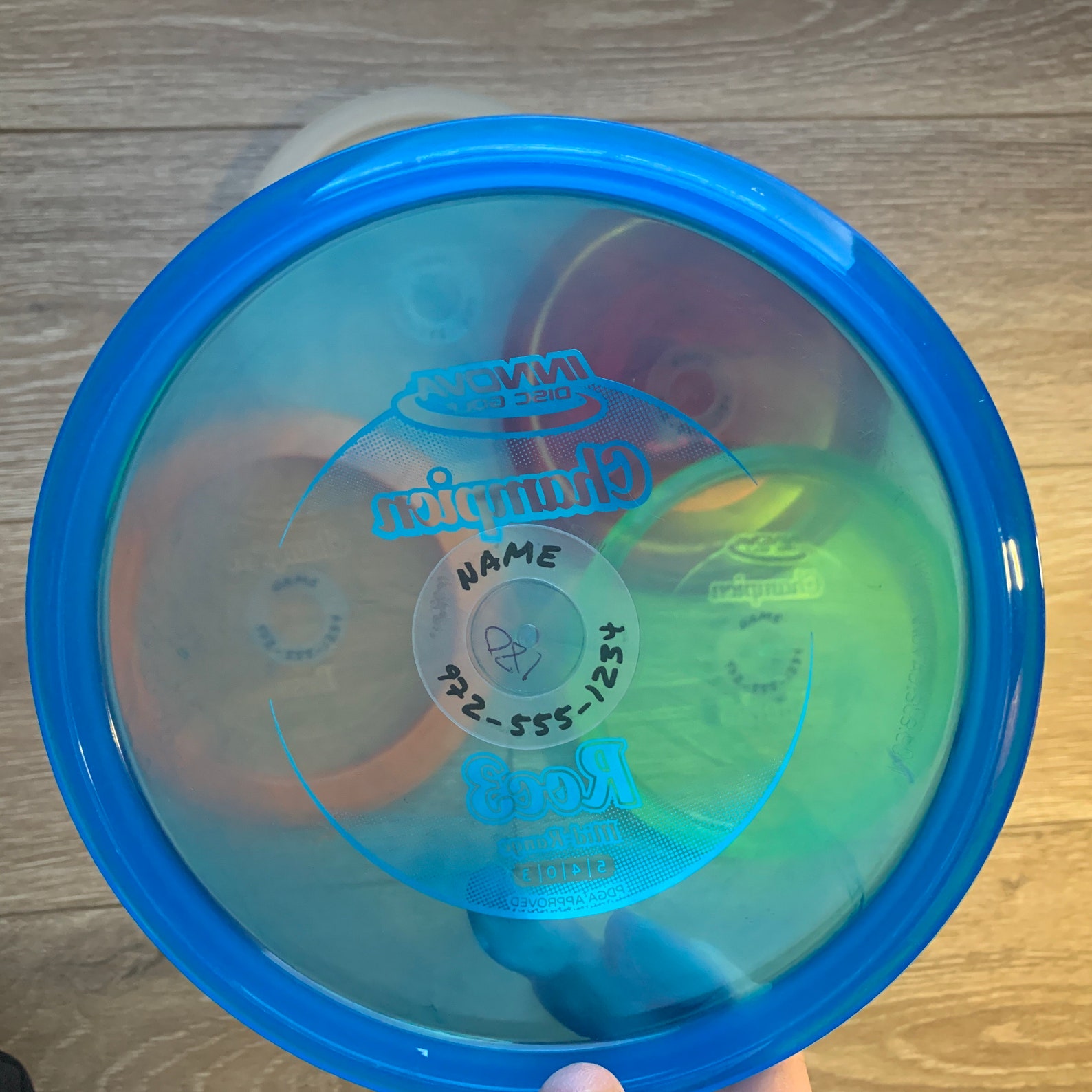 Disc Golf Labels Clear Minis Personalized - Etsy
