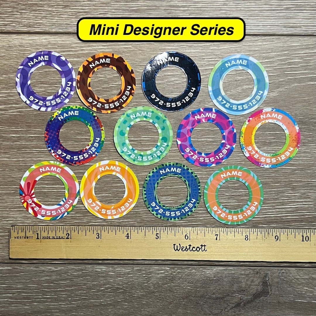 Disc Golf Labels - 2024 MINI DESIGNER SERIES - Personalized - Etsy