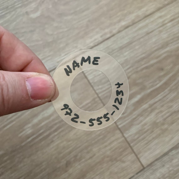 Disc Golf Labels Clear Minis Personalized - Etsy
