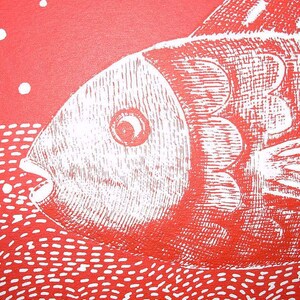 Silkscreen Print Limited Edition, Fish. - Etsy