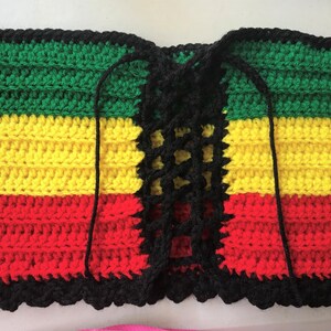 PATTERN Rasta Crop Top Crochet PATTERN - PDF Digital File - Beginner ...