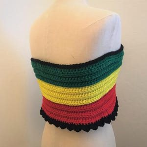 PATTERN Rasta Crop Top Crochet PATTERN - PDF Digital File - Beginner ...