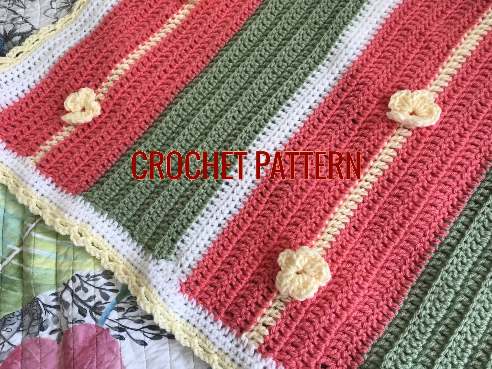 Flower Pattern Blanket - Etsy