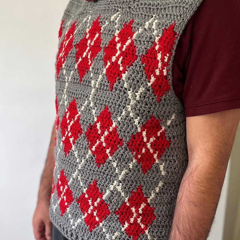 Argyle Vest Pattern - Etsy
