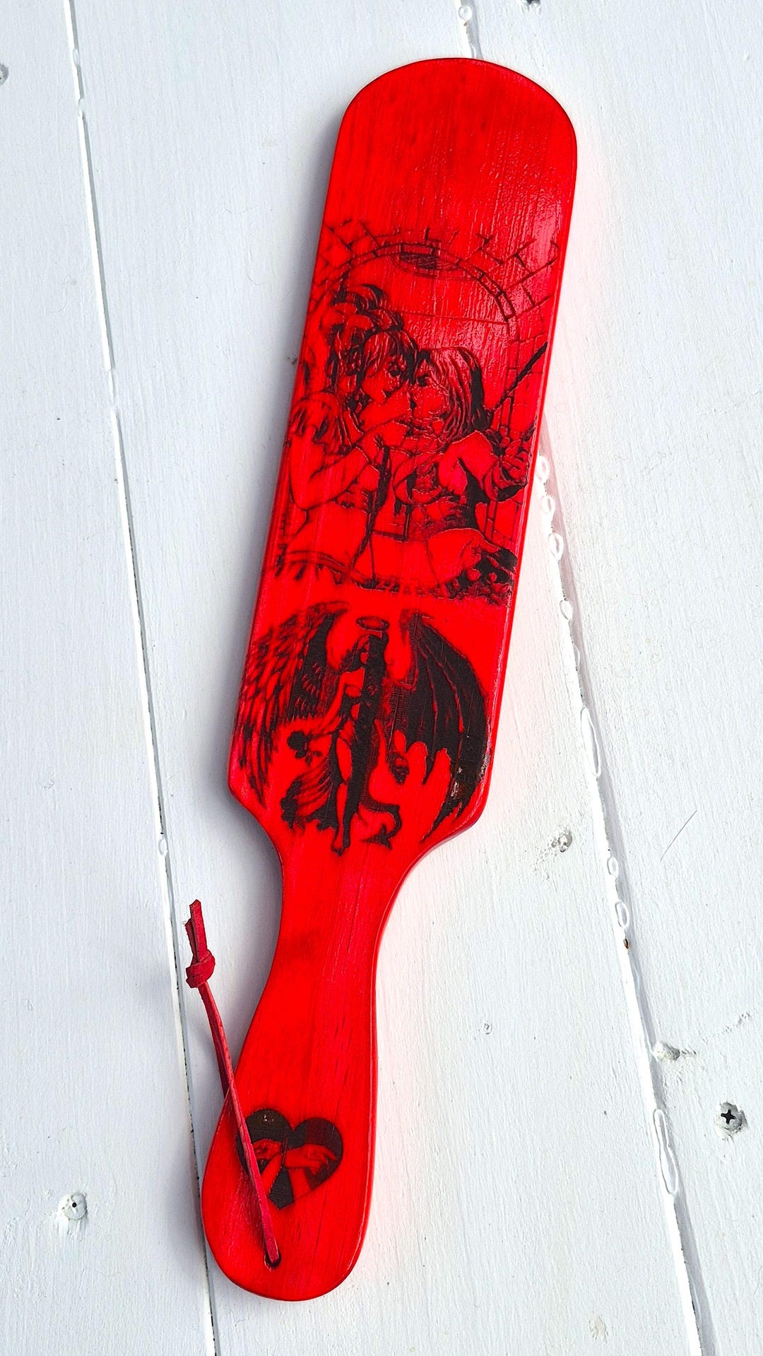 Spanking Paddle,rustic Paddle,otk,buttwarmer,wood Paddle,paddle Play ...