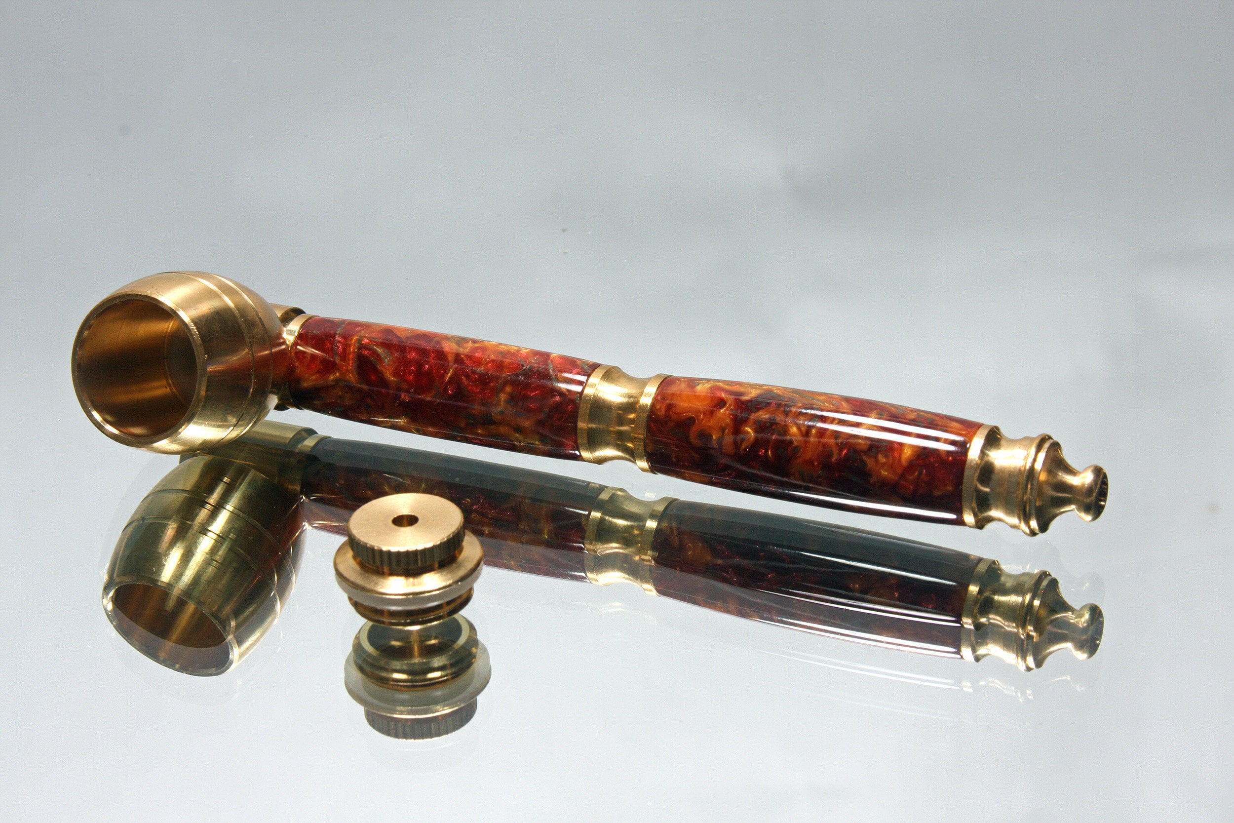 XL Jumbo Bowl Tobacco Smoking Pipe Handcrafted Resin Barrel, Fire Belly ...