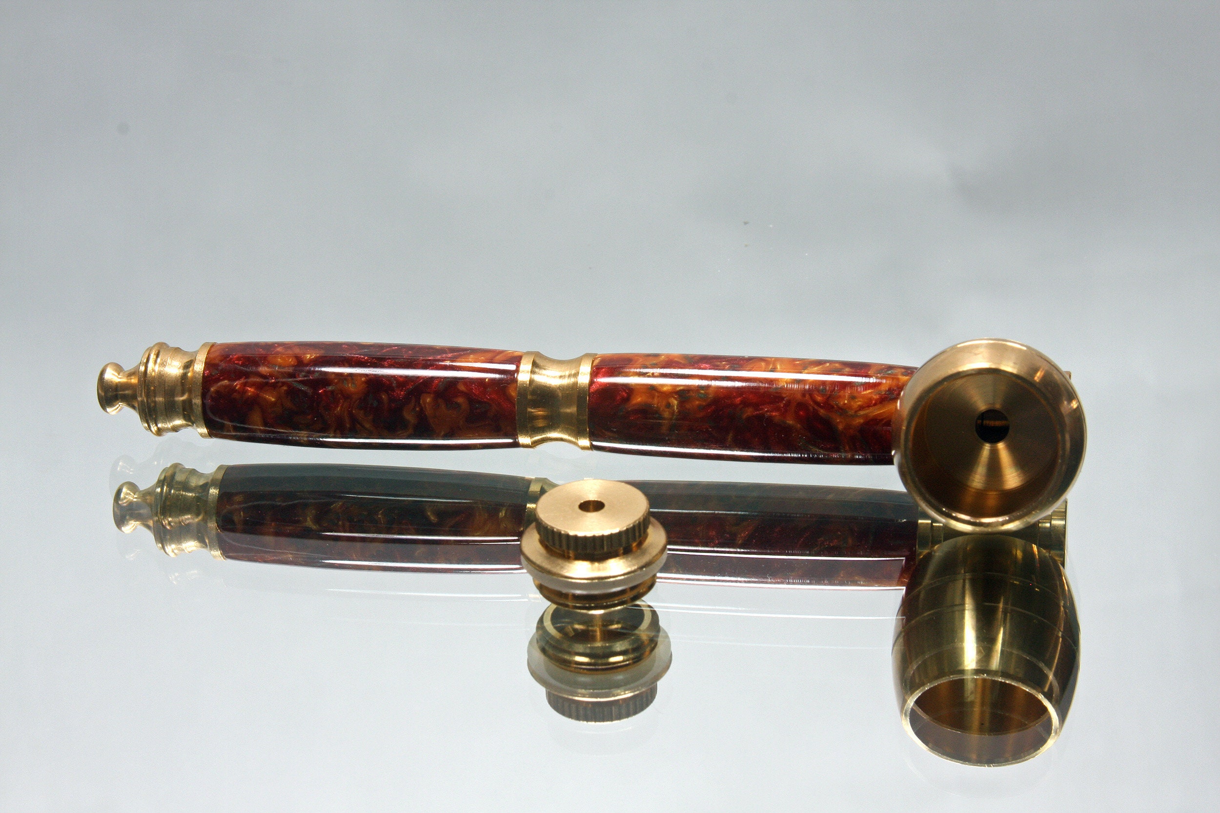 XL Jumbo Bowl Tobacco Smoking Pipe Handcrafted Resin Barrel, Fire Belly ...