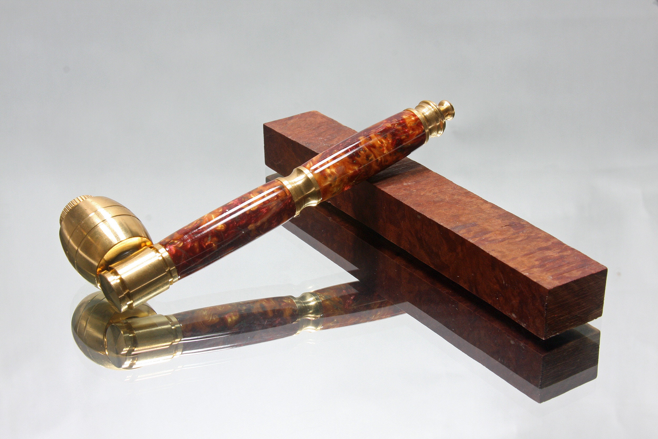 XL Jumbo Bowl Tobacco Smoking Pipe Handcrafted Resin Barrel, Fire Belly ...