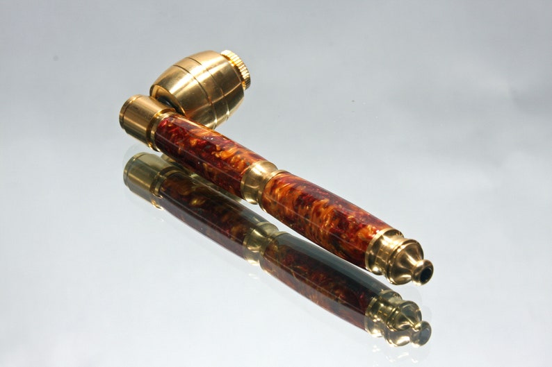 XL Jumbo Bowl Tobacco Smoking Pipe Handcrafted Resin Barrel, Fire Belly ...