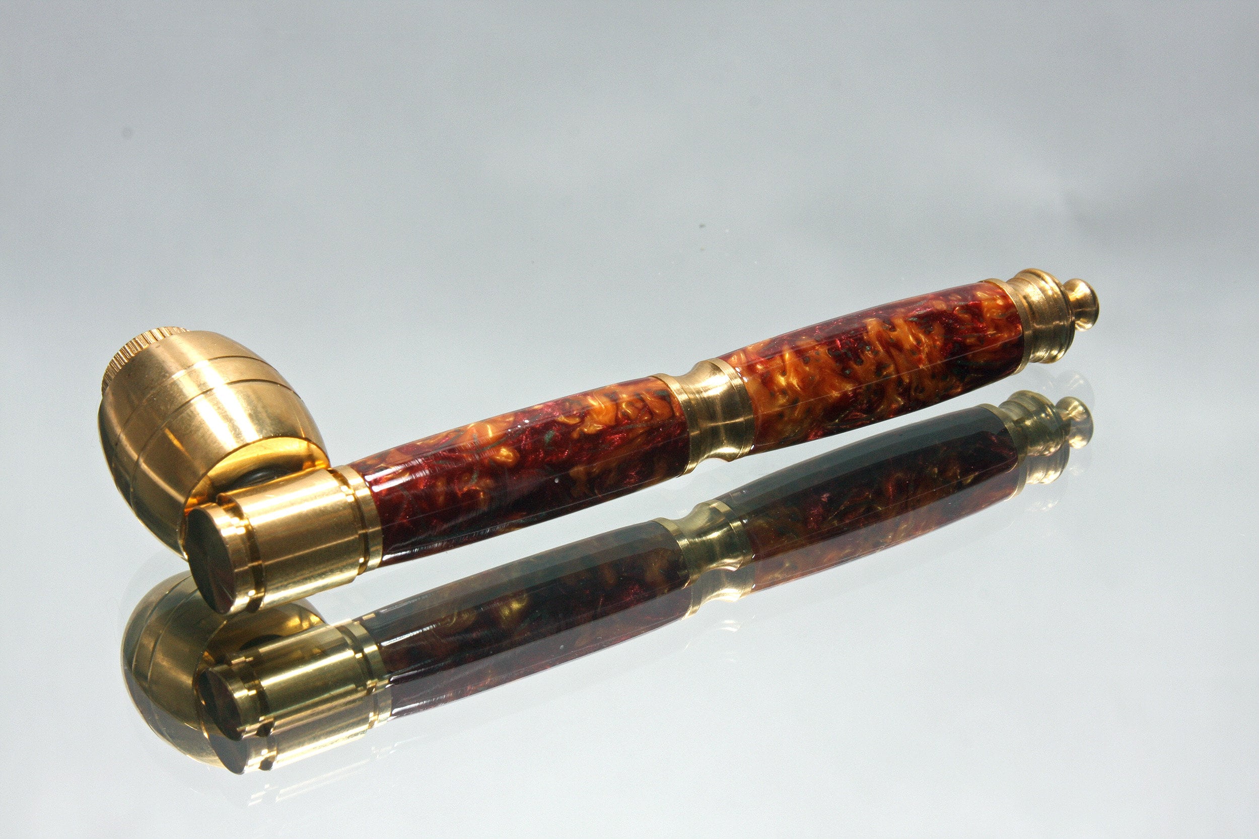 XL Jumbo Bowl Tobacco Smoking Pipe Handcrafted Resin Barrel, Fire Belly ...