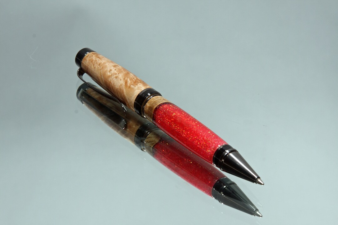 Big Ben-style Cigar Ballpoint Pen, Masculine Gun Metal and Hybrid Wood ...