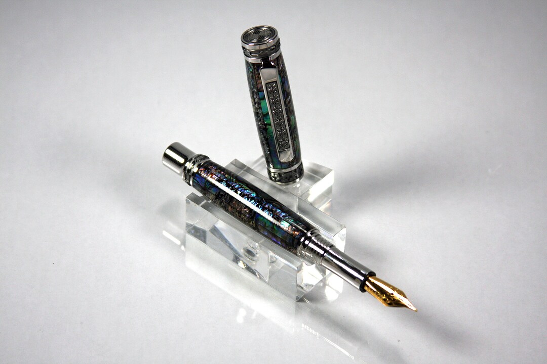 Elegant Mexican Green Abalone Shell Fountain Pen Handcrafted - Etsy