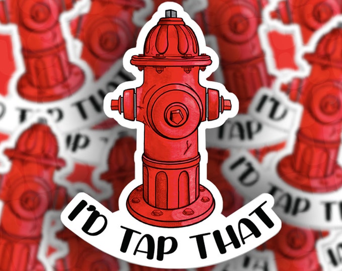 Thin Red Line, Funny Fire Fighter Sticker, Fire Rescue, Fire Department ...