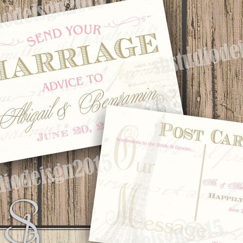 Printable postcard Guest Book Guestbook Wedding | Etsy