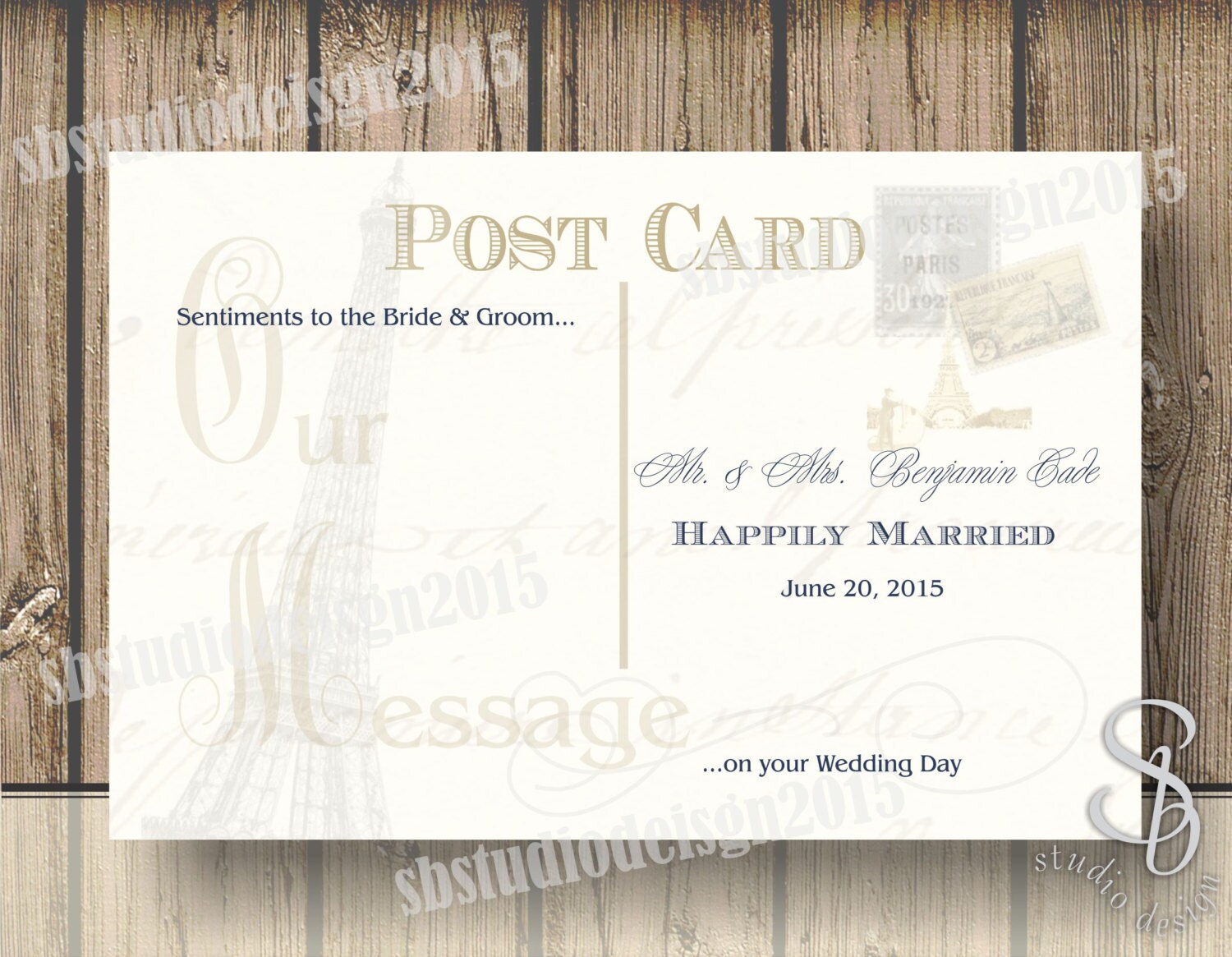Wedding Postcard Vintage - Etsy