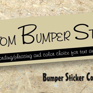 Custom Bumper Sticker - Etsy