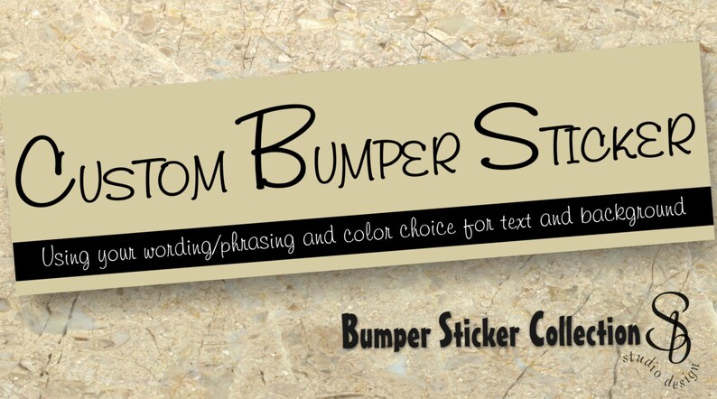 Custom Bumper Sticker - Etsy