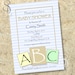 ABC Baby Shower Invitation DIY - Etsy