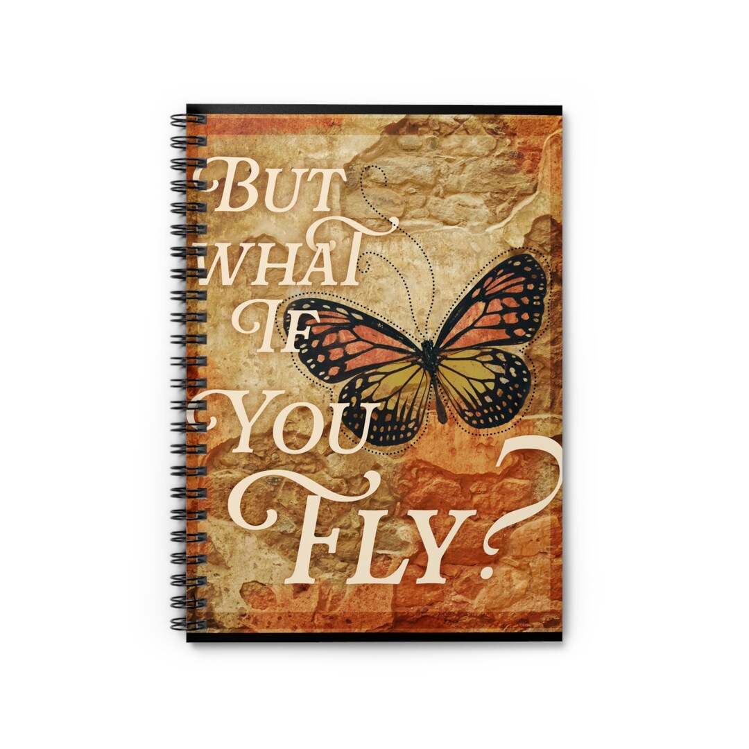 But What If You Fly? -- Spiral Notebook - Ruled Line - Etsy