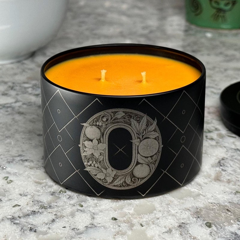 Orange Candle - Etsy