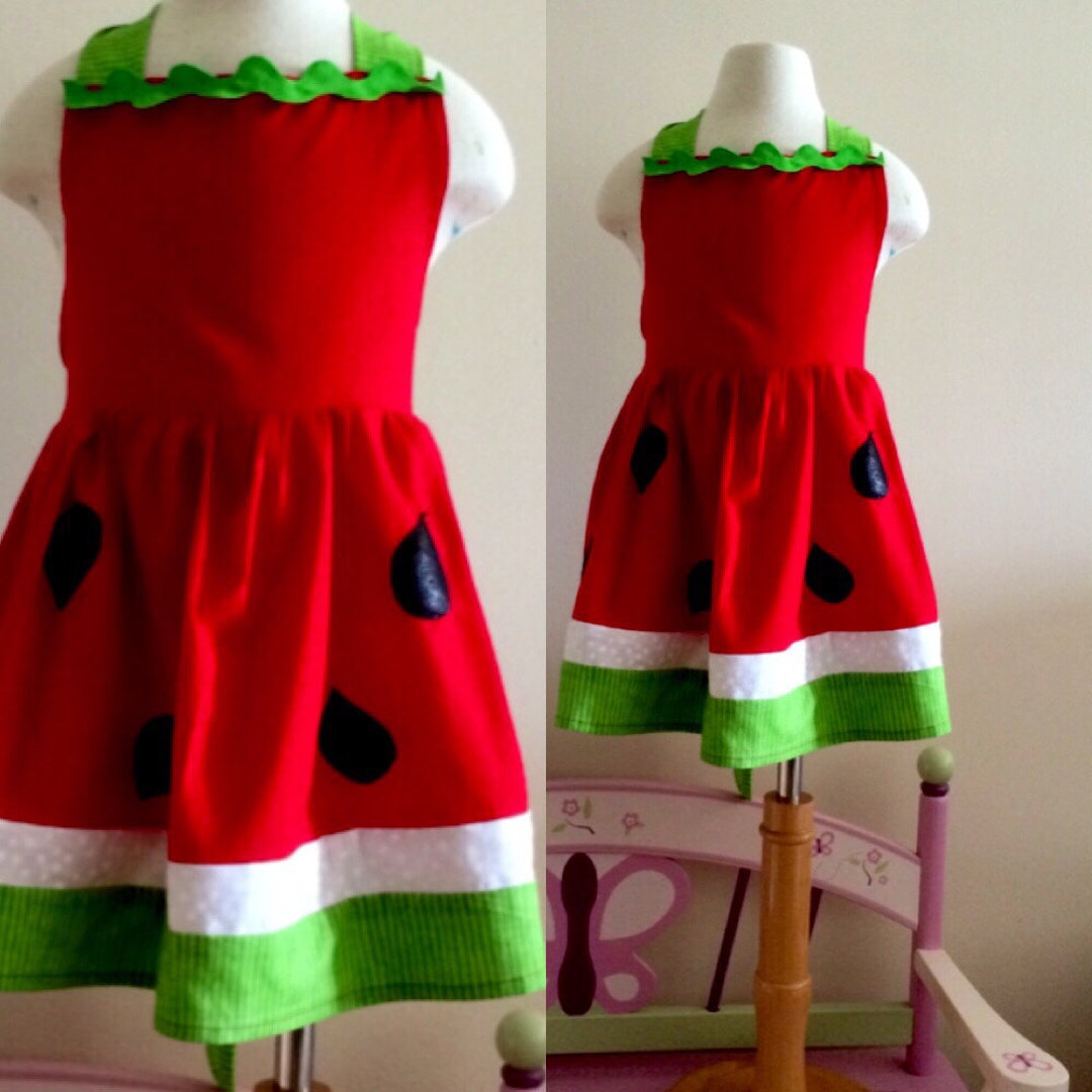 Mother-daughter Matching Watermelon Apron Set - Etsy