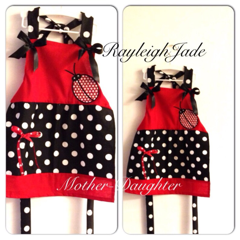 Ladybug Mother-daughter Apron Set - Etsy