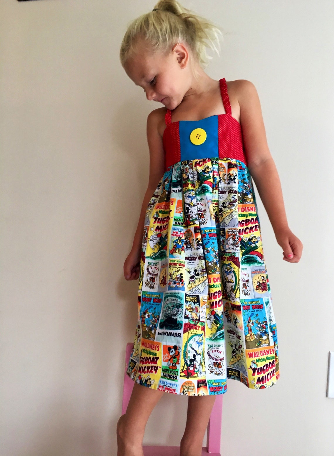 Retro Disney Comic Dress - Etsy