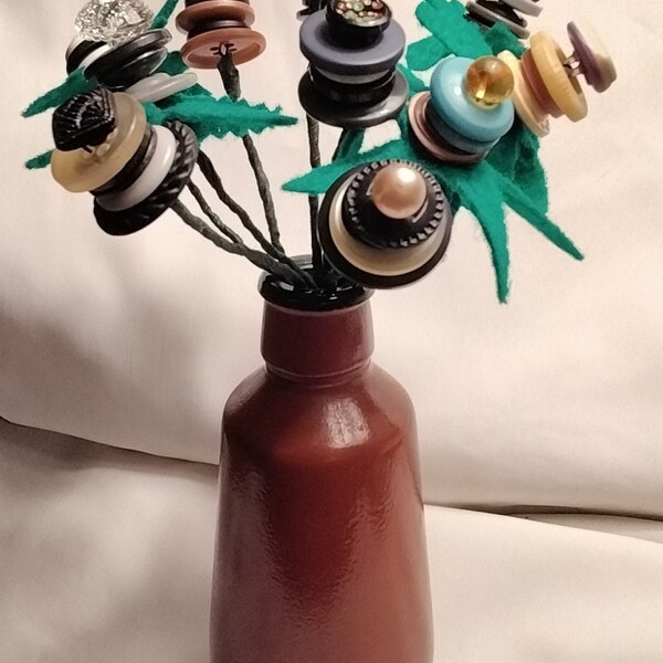 Button Flowers - Etsy