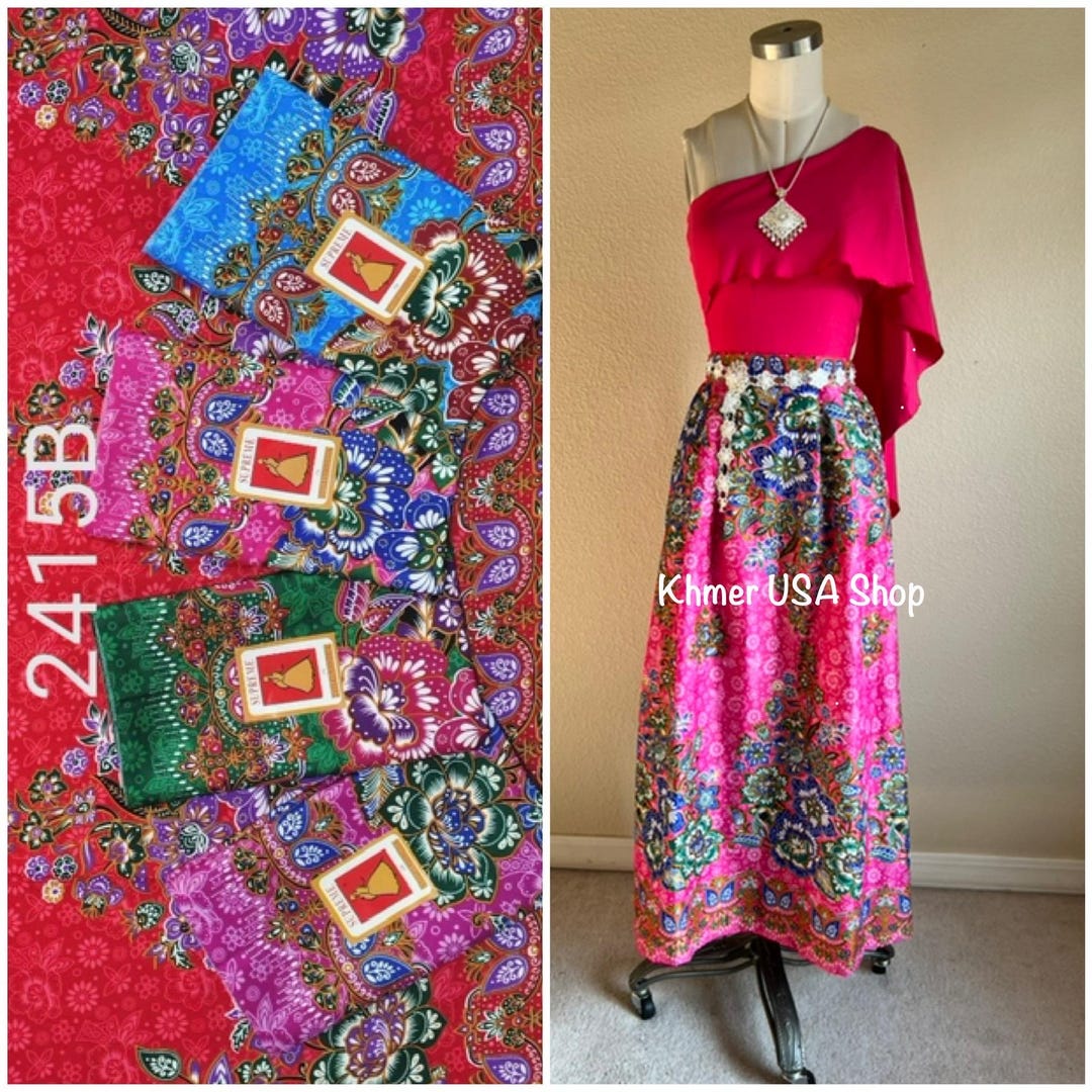 S-L Pleated Skirt OR With Sabai Top, Asian Fashions, Sarong Outfit ...