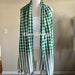 65x25 Green Cambodian Kroma, Khmer Krama, Khmer Scarf, Khmer USA Shop ...