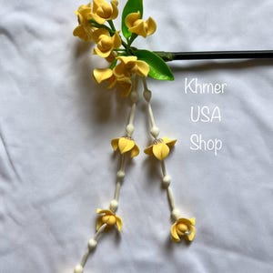 Rumduol Flowers Hair Pin, Romduol, Romdule, Hair Stick, Lamduan Flowers ...