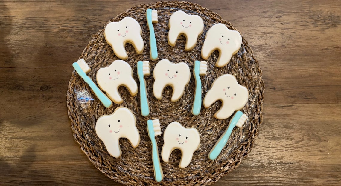 Tooth Cookies - Etsy