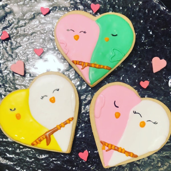 Love Bird Cookies - Etsy