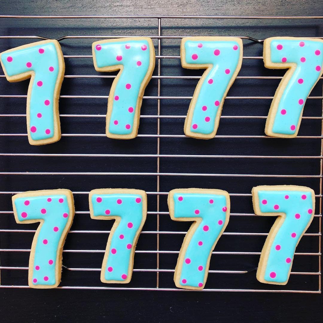 Number Cookies - Etsy