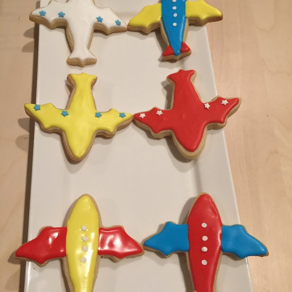 Airplane Sugar Cookies - Etsy