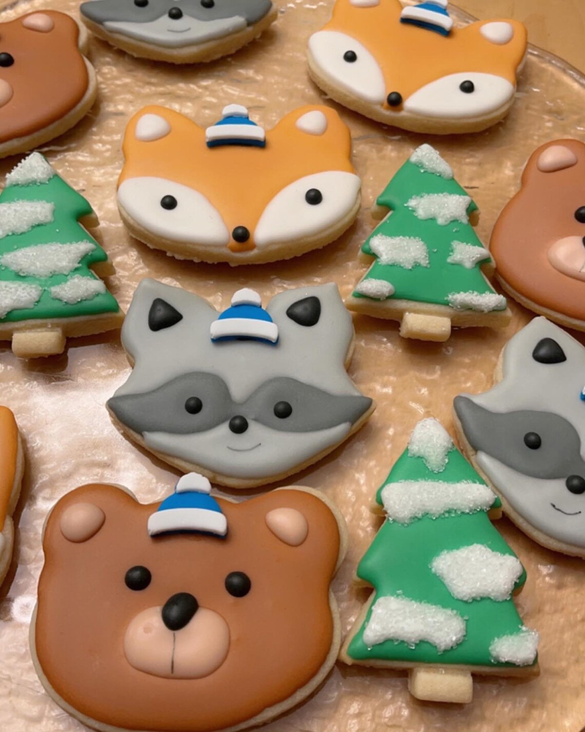 Woodland Animal Cookies - Etsy