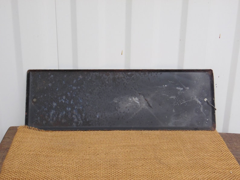 Vintage Enamel Sign Industrial Plaque | Etsy