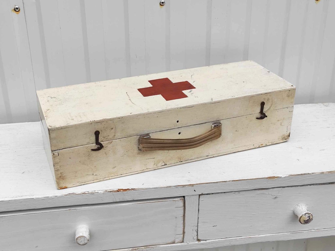 Rustic Wooden Medical Box First Aid Box Rustic Home Decor - Etsy