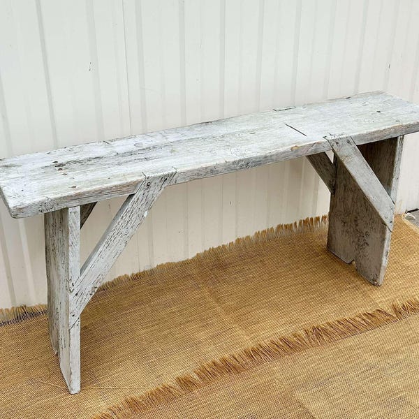 Primitive Bench - Etsy