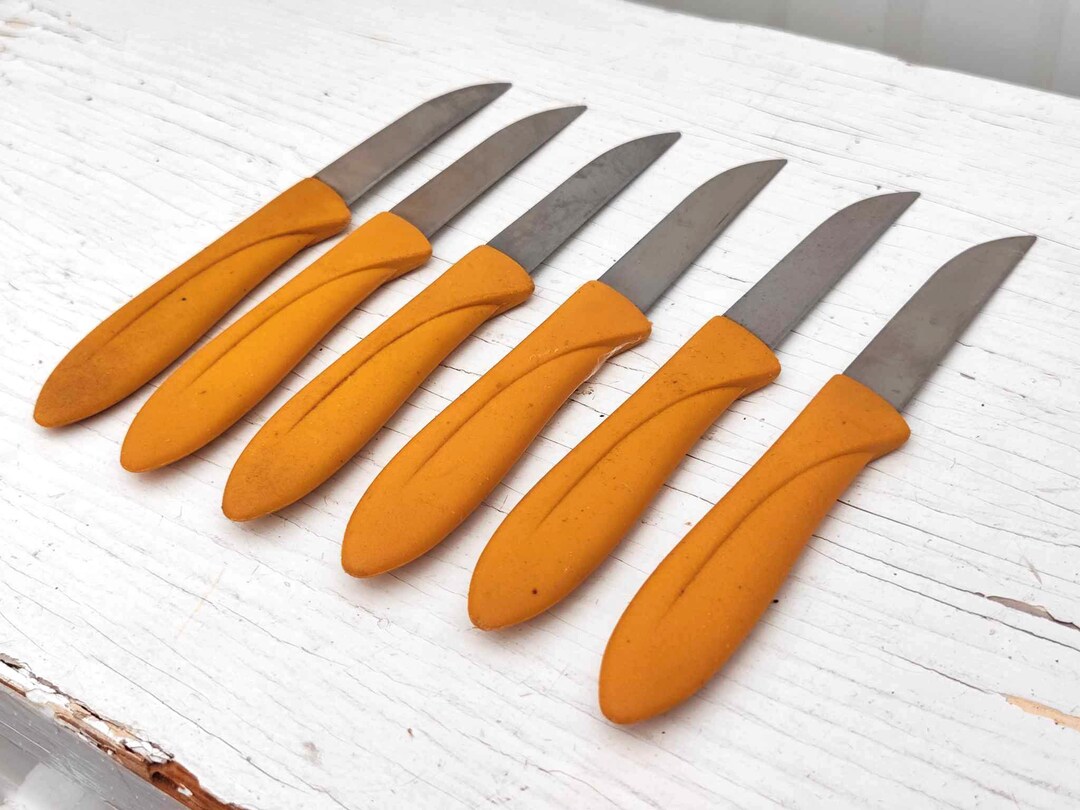 Set of 6 Vintage RETRO Knives - Vintage Cutlery - Vintage Flatware - Etsy