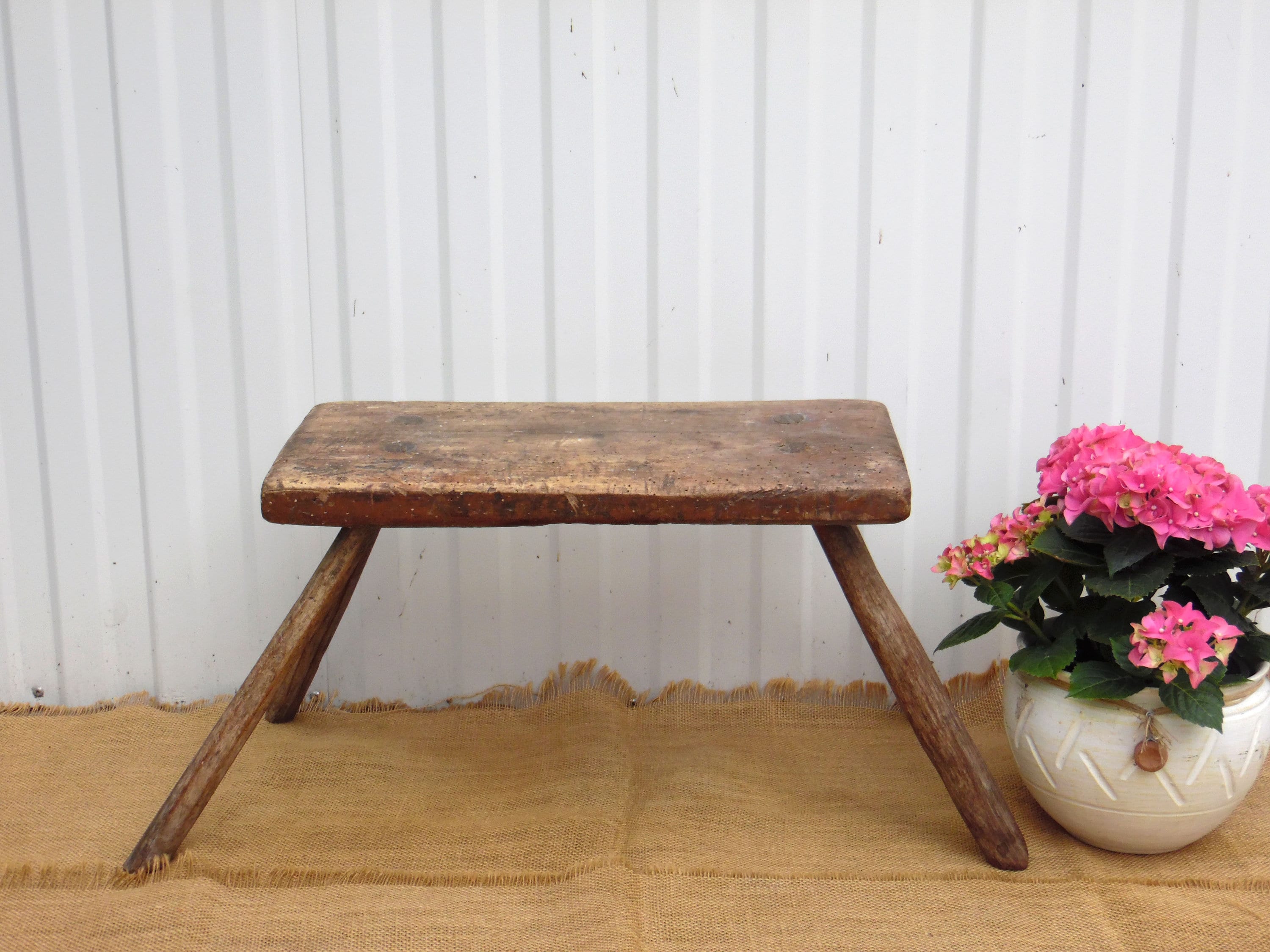 Primitive Milking Stool Antique Stool Primitive Farmhouse | Etsy