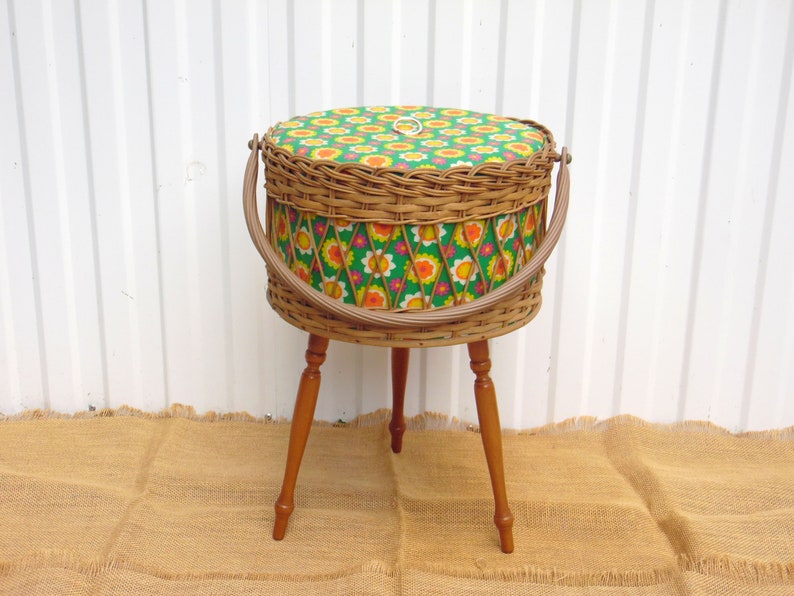 Vintage Sewing Box Vintage Knitting Basket Jewelry Box - Etsy
