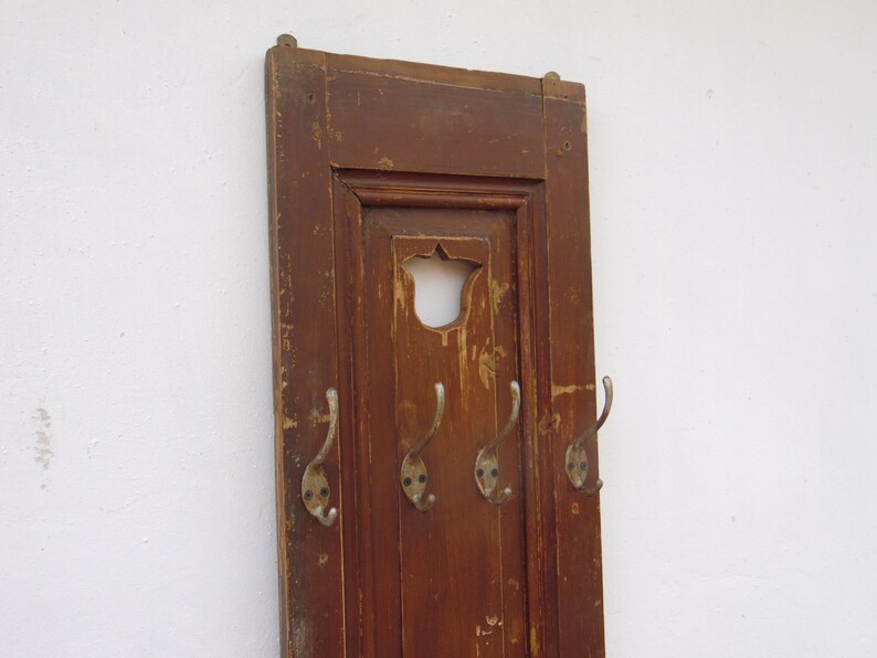 Primitive Wooden Coat Rack Window Sash Shabby Style Coat - Etsy