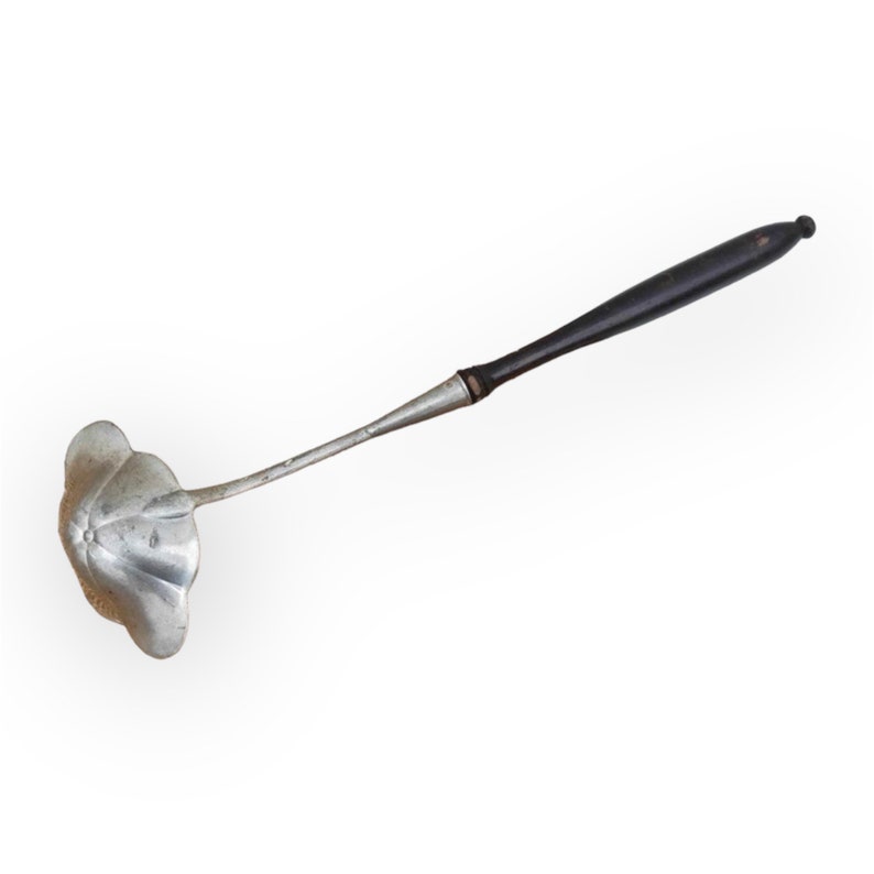 Vintage Tin Sauce Ladle With Wooden Handle - Rustic Kitchen Decor - Etsy