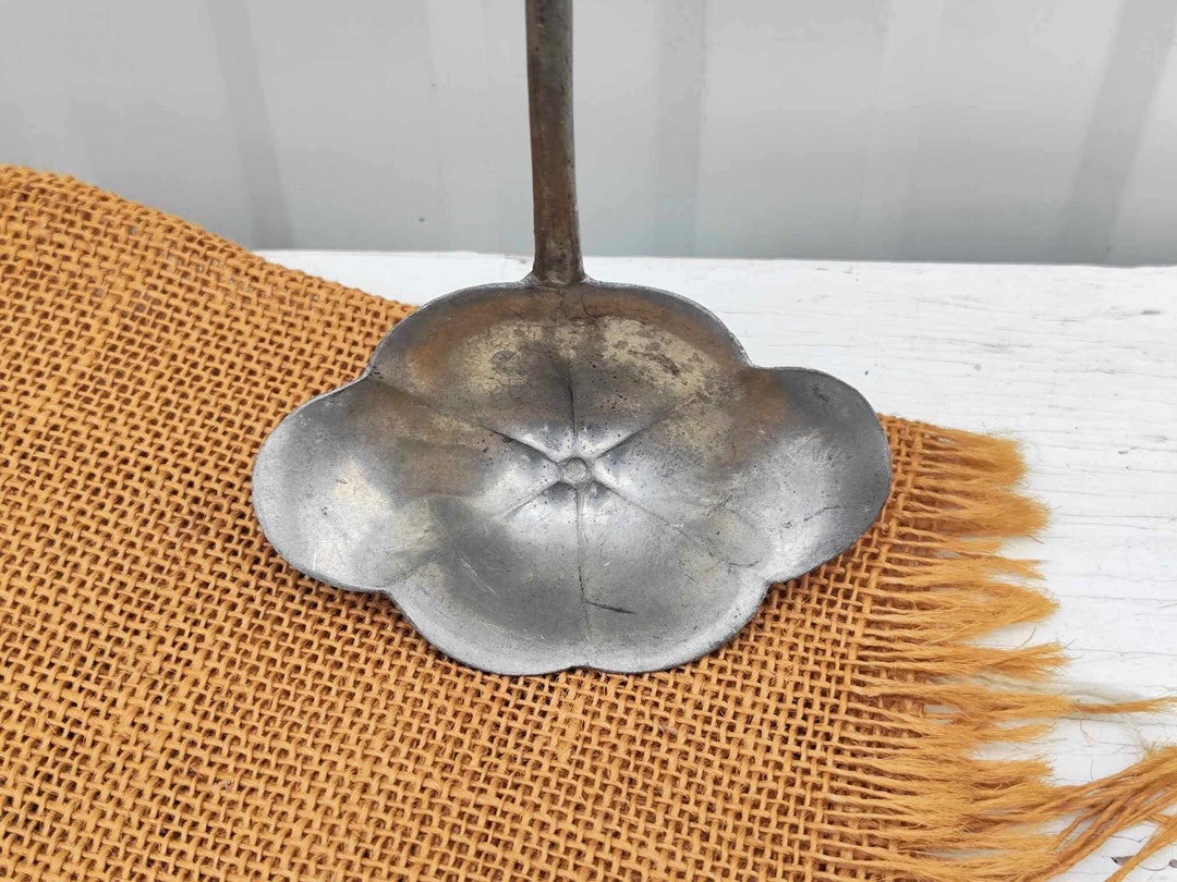 Vintage Tin Sauce Ladle With Wooden Handle Rustic Kitchen Decor - Etsy