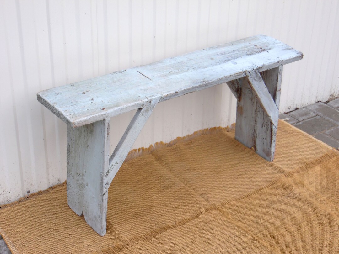 Primitive Wooden Bench Antique Bench Primitive Farmhouse Decor - Etsy