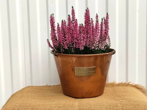 Vintage Hanging Brass Planter Home Decor Wall Decor Etsy